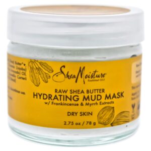 shea moisture raw butter hydrating mud mask for unisex, 2.75 ounce