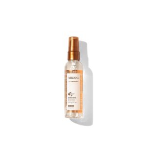 mizani thermasmooth smooth guard smoothing serum - protects against heat damage with coconut oil, for curly hair