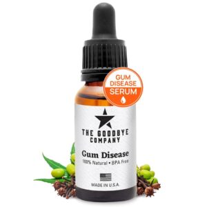 the goodbye company gum disease treatment - 100% pure neem & clove oil - natural gingivitis remedy - non-toxic, bpa-free oral care - fast-acting gum healer (30ml)