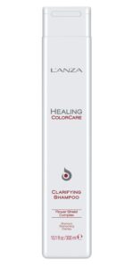 l'anza healing colorcare clarifying shampoo, refreshes, repairs and extends color longevity, with sulfate-free, paraben-free, gluten-free formula (10.1 fl oz)