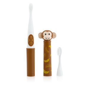 nuby electric toothbrush with animal character, monkey