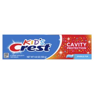 crest kids cavity protection toothpaste, sparkle fun flavor, 4.6 oz, for ages 3+