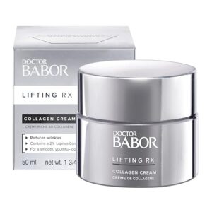 babor doctor lifting rx collagen cream, anti aging night cream, plumping & firming, reduce appearance of fine lines & wrinkles with hyaluronic acid, squalene & collagen, 1.7 oz