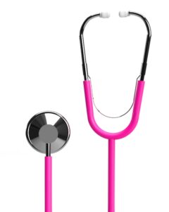 pink single head nurse stethoscope