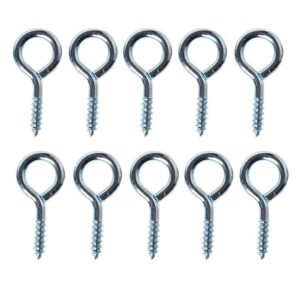 lrrh 4277 stainless steel diameter #8 screw eyes, lag thread, 1/2-inch eye inner dimension,1-5/8 inch length, 10-pack