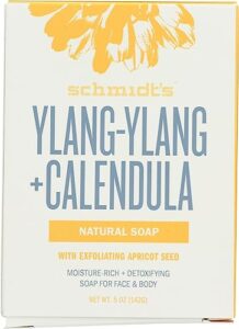 schmidt's ylang-ylang calendula natural bar soap, 5 oz