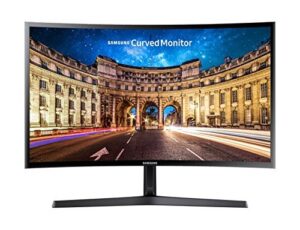 samsung lc27f396fhnxza fhd 1080p curved monitor, black, 27in (renewed)