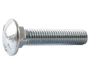 small parts fsc14134cbz round zinc plated square-neck carriage bolt, steel, hex, 1/4"-20" thread size, 1-3/4" long (pack of 100)