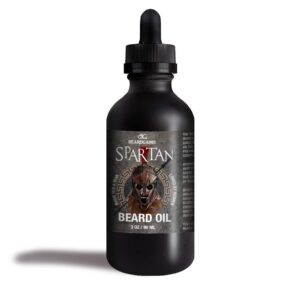 spartan luxury beard oil - mens sparta scented - beard gains (3oz)