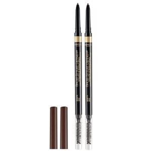 l'oreal paris makeup brow stylist definer waterproof eyebrow pencil, ultra-fine mechanical pencil, draws tiny brow hairs and fills in sparse areas and gaps, brunette, 0.003 ounce (pack of 2)