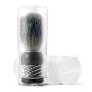 qshave shaving brush travel case holder fit for most of shaving brushes (brush not included)