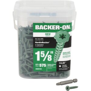 itw brands 23416 575pc 9x1-5/8 backer-on, 1.625 inches