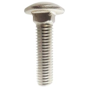 small parts fsc14134cbss round square-neck carriage bolt, 18-8 stainless steel, hex, 1/4"-20" thread size, 1-3/4" long (pack of 25)