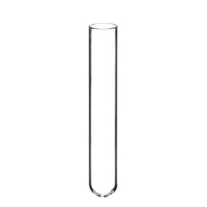 stonylab 200 pack borosilicate glass round bottom test tubes, 12 mm od x 75 mm length (200 pack)