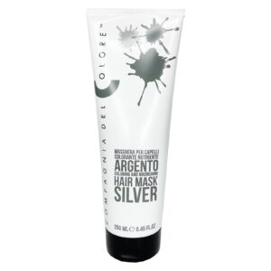 compagnia del colore coloring and nourishing hair mask 8.45 oz free starry lipgloss 10 ml (silver)