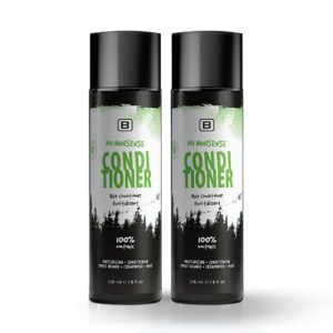 no nonsense conditioner 2-pack (2x 8 fl oz) - ewg verified ™ - organic - all natural | cruelty free | vegan. free of harsh ingredients such as parabens and sulfates.