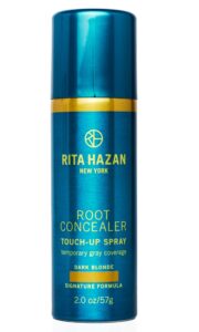 rita hazan root concealer touch up spray - instant spray to cover up roots - quick drying, water-resistant formula - temporary hair color spray for gray roots - 2 oz. root spray