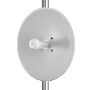 cambium networks epmp 5 ghz force 200 high performance radio + high-gain dish antenna - outdoor cpe - wireless subscriber module - 200 mbps throughput - (fcc) - (c058900c062a)