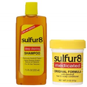 sulfur8 anti-dandruff hair & scalp care shampoo 7.5oz + conditioner 2oz duo