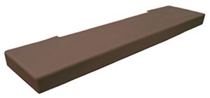 kidkusion soft seat hearth pad | made in usa | brown | 90" x 14" | fireplace and hearth protection