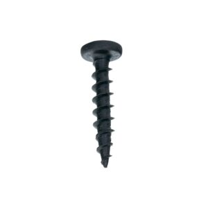 100 pack rok hardware #10 x 1 coarse deep thread pan head screws black phosphate wood mdf roks10x1ppcbp