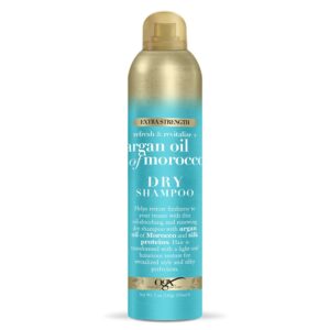 ogx refresh revitalize extra strength dry shampoo, argan oil of morocco, 5 ounce