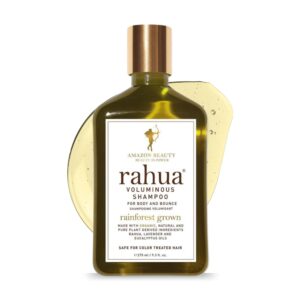 rahua voluminous shampoo, 9.3 fl oz, organic volumizing sulfate free shampoo, natural, plant based derived ingredients, lavender & eucalyptus scent, hair care for fine hair with lemongrass & green tea