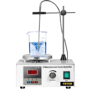 vevor magnetic stirrer,200w, 2000rpm,with digital temperature display & speed adjusting, magnetic mixer with hotplate 110v magnetic stirring mixer 85-2,1000ml: industrial & scientific