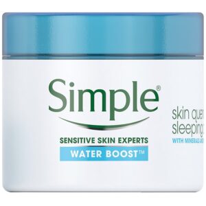 simple water boost skin quench, sleeping cream, 1.7 fl oz (pack of 1)