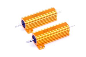 lm yn 50 watt 12 ohm 5% wirewound resistor electronic aluminium shell resistors gold (pack of 2)