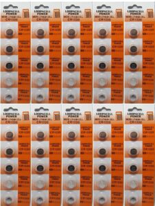 50 3v battery cr1220 cr-1220 lithium batteries dl1220