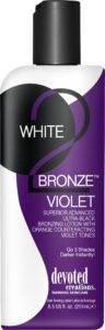 devoted creations white 2 bronze violet black bronzer - 8.5 oz.