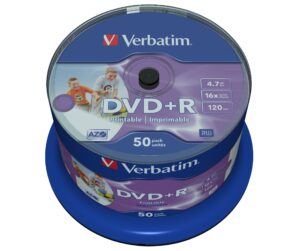 verbatim dvd+r 4.7gb 16x sp 50 pr- 43512