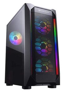 centaurus helios 3 gaming pc, intel i7 12700k, geforce rtx 4060, 32gb ram, 1tb nvme ssd, windows 11 pro, ac wifi. fast desktop computer for gamers and professional apps, vr ready, rgb, glass window!