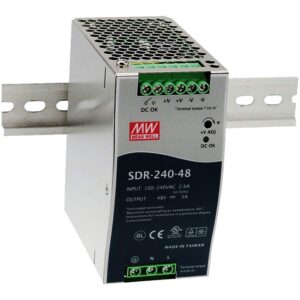 meanwell sdr-240-48 power supply - 240w 48v 5a - slim high effi.