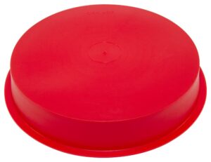 caplugs 99394353 plastic tapered cap and plug. t-1090, pe-ld, cap od 5.49" plug id 5.75", red (pack of 10)