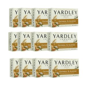 yardley london oatmeal and almond naturally moisturizing bath bar, 4.25 oz. (pack of 12)