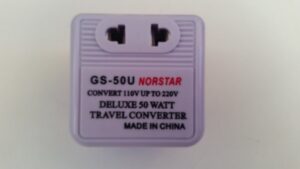 norstar 50 watt step up reverse compact international travel voltage converter