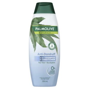 palmolive naturals anti dandruff 2 in 1 hair shampoo and conditioner, 350ml