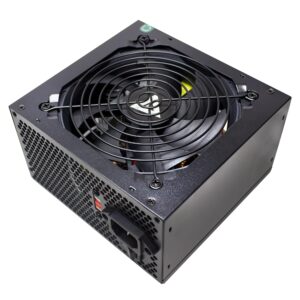 apevia venus450w 450w atx power supply with auto-thermally controlled 120mm fan, 115/230v switch, all protections