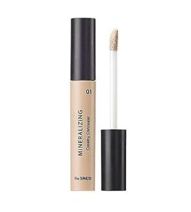 thesaem mineralizing creamy concealer 4ml (#01 vanila) - full coverage without darkening, high adherence moisturizing concealer