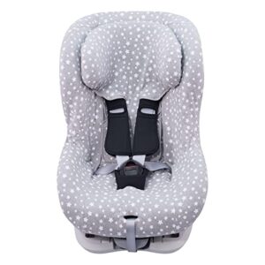 jyoko kids cover liner universal for car seat compatible with britax, chicco, mico (with head support) (white star)