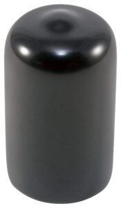 caplugs vc437-16 vc series – round vinyl cap, 50 pack, black plastic, 0.437" w x 1.000" l protective closures, thread protectors, dust and moisture seals, masking, plating, color coding (99394100)