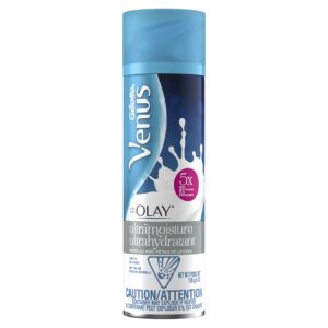 gillette venus with olay ultramoisture women's shave gel, water lily kiss, 6 ounce (pack of 6)