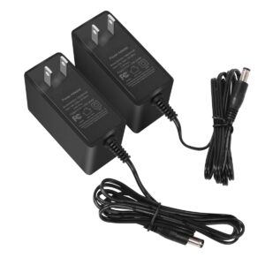 smotecq 12v 2a power supply ac adapter 2 pack for cctv security camera, led strip lights, router, printer, breast bump and other 12 volt electronics devices less than 2 amp