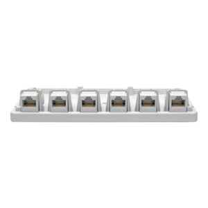 tripp lite cat6 surface-mount box 6-port pre-configured unshielded 110 idc punchdown rj45 white, 3-year warranty (n236-006-wh)