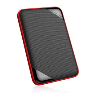 silicon power 2 tb portable hard drive armor a62, ipx4 water-resistant and military-grade shockproof (122cm shockproof drop test), ultra slim (14.9 mm) - black