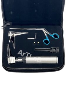 brand new professional 3.5 v led veterinary otoscope operating kit high quality premium set cynamed