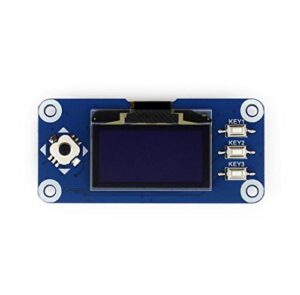 waveshare 1.3inch oled display hat for raspberry pi 128x64 pixels with embedded controller communicating via spi or i2c interface.