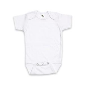 laughing giraffe baby blank short sleeve unisex one piece bodysuit (12-18 months, white)